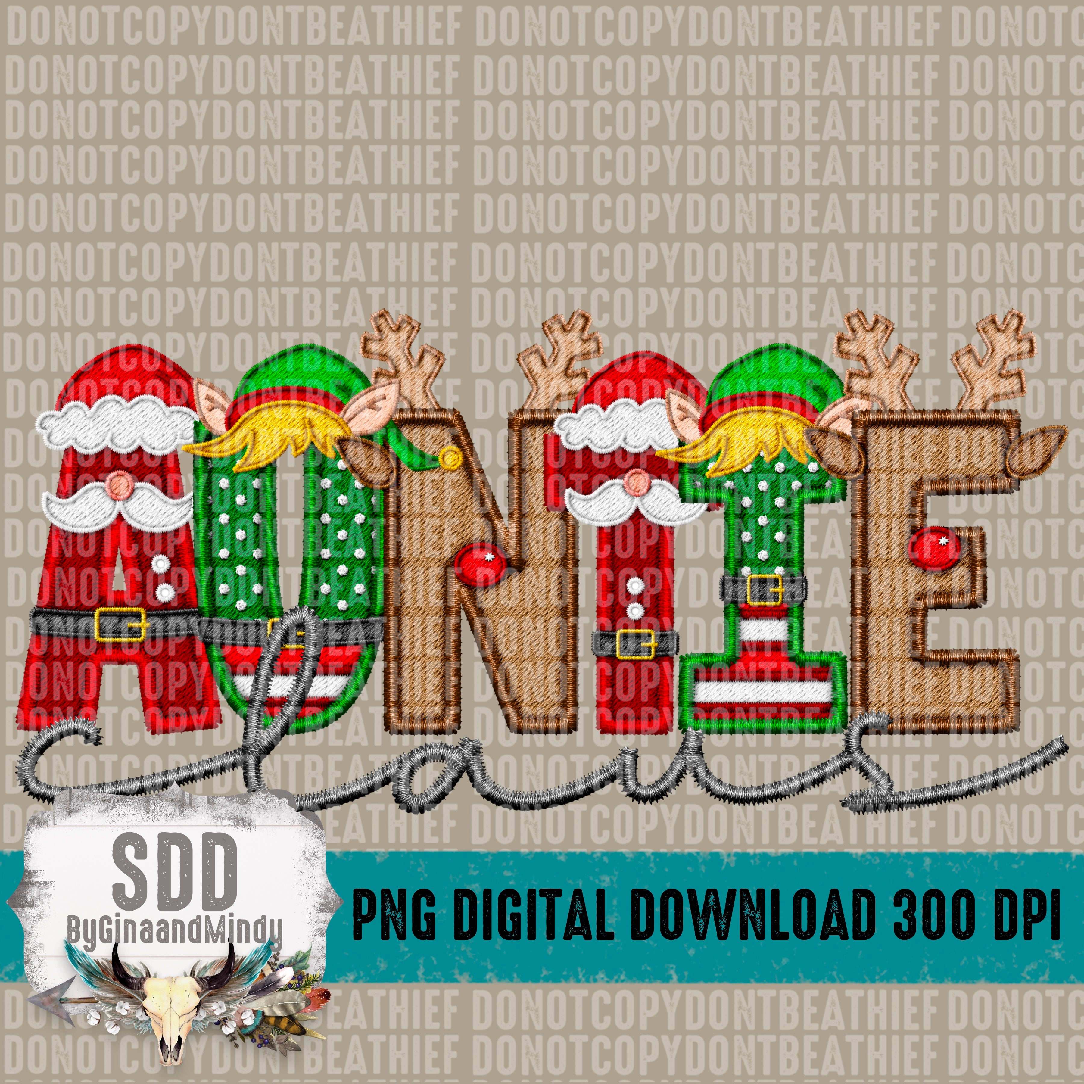 Auntie Claus – SDDbyGinaandMindy