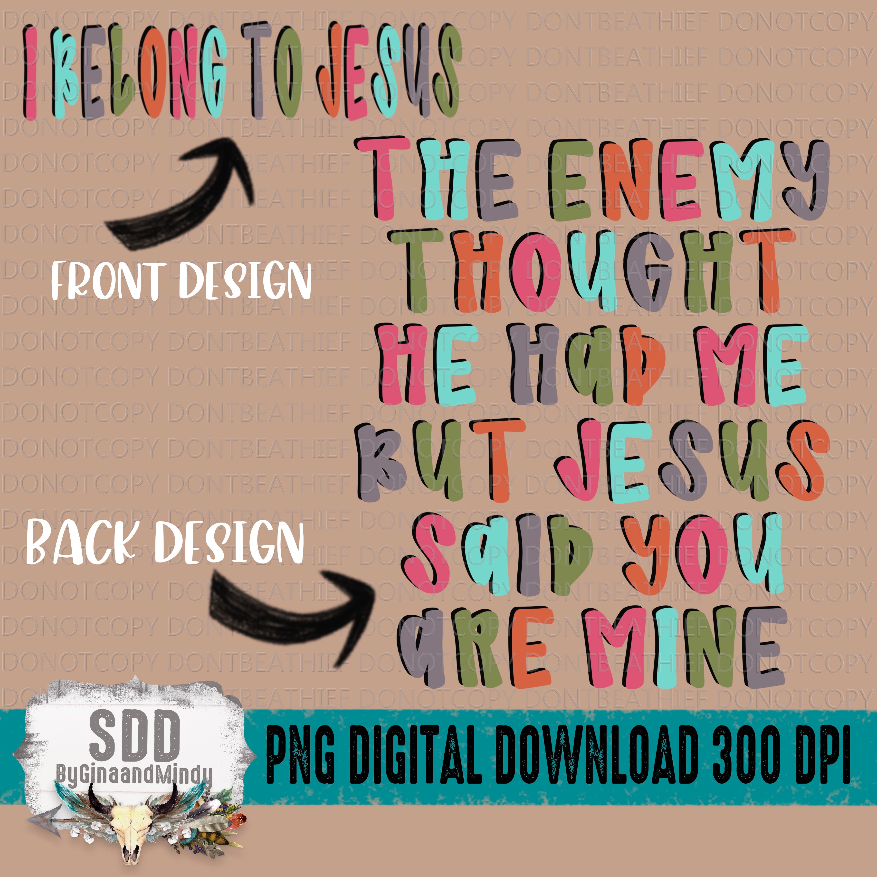 I Belong To Jesus Bundle – SDDbyGinaandMindy