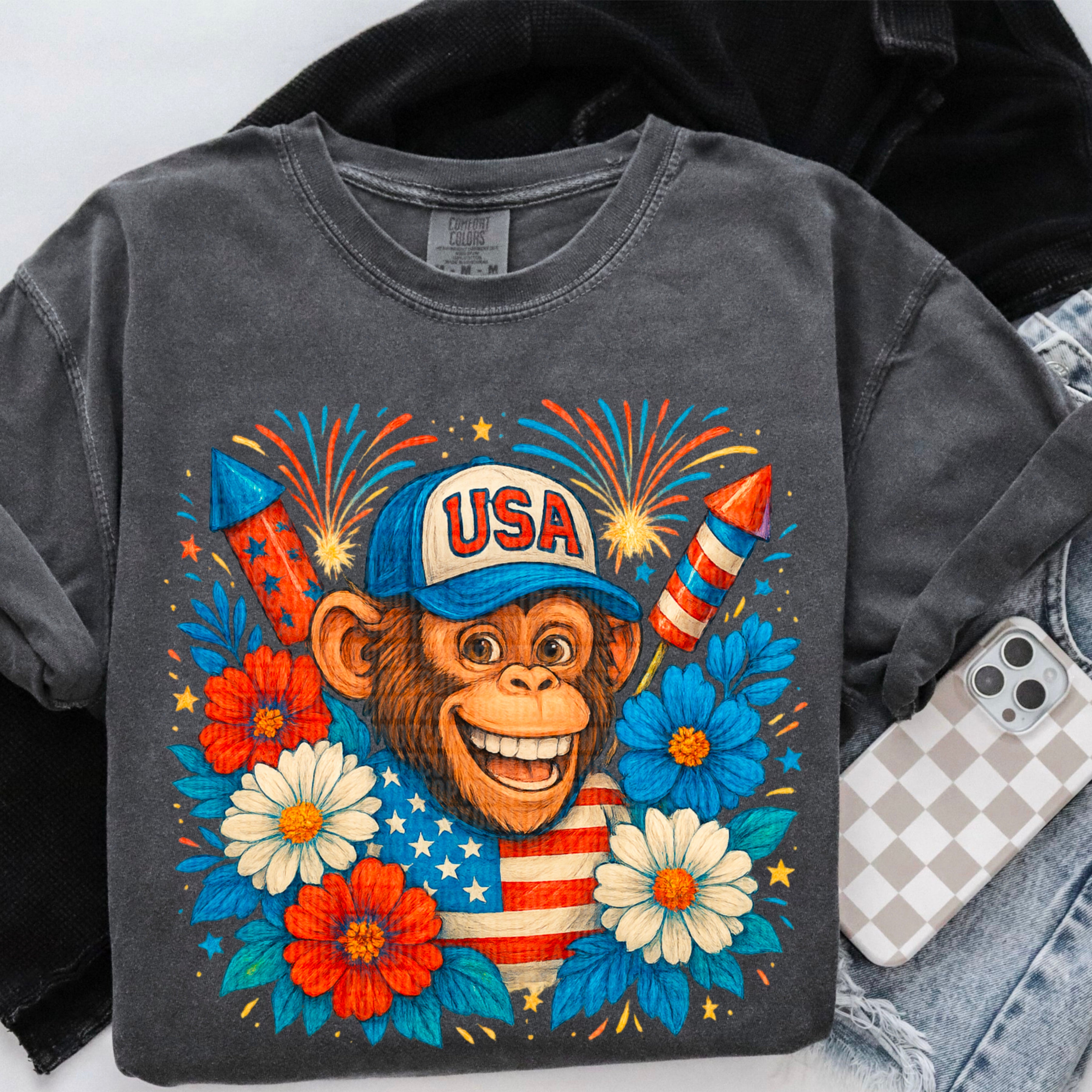 Fourth of July Monkey – SDDbyGinaandMindy