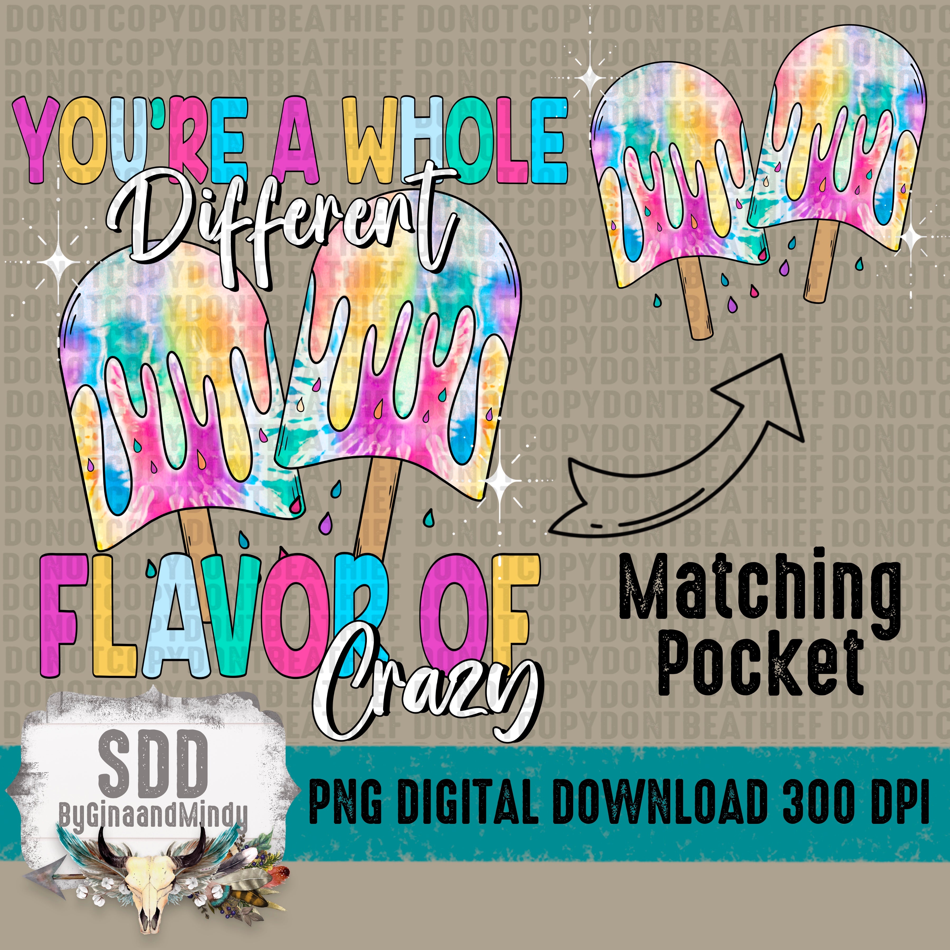 Popsicle Bundle of 5 with Matching Pockets – SDDbyGinaandMindy