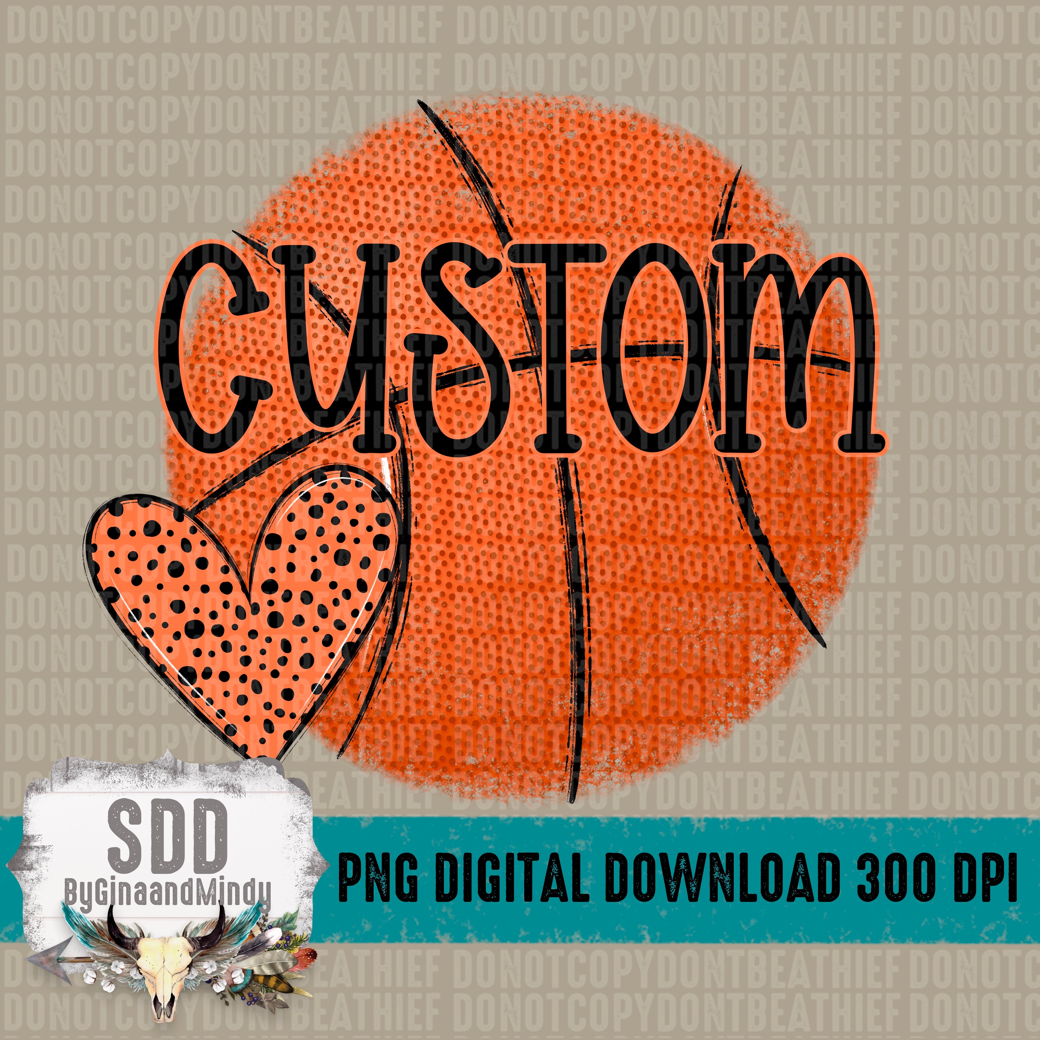 Basketball Spirit CUSTOM – SDDbyGinaandMindy