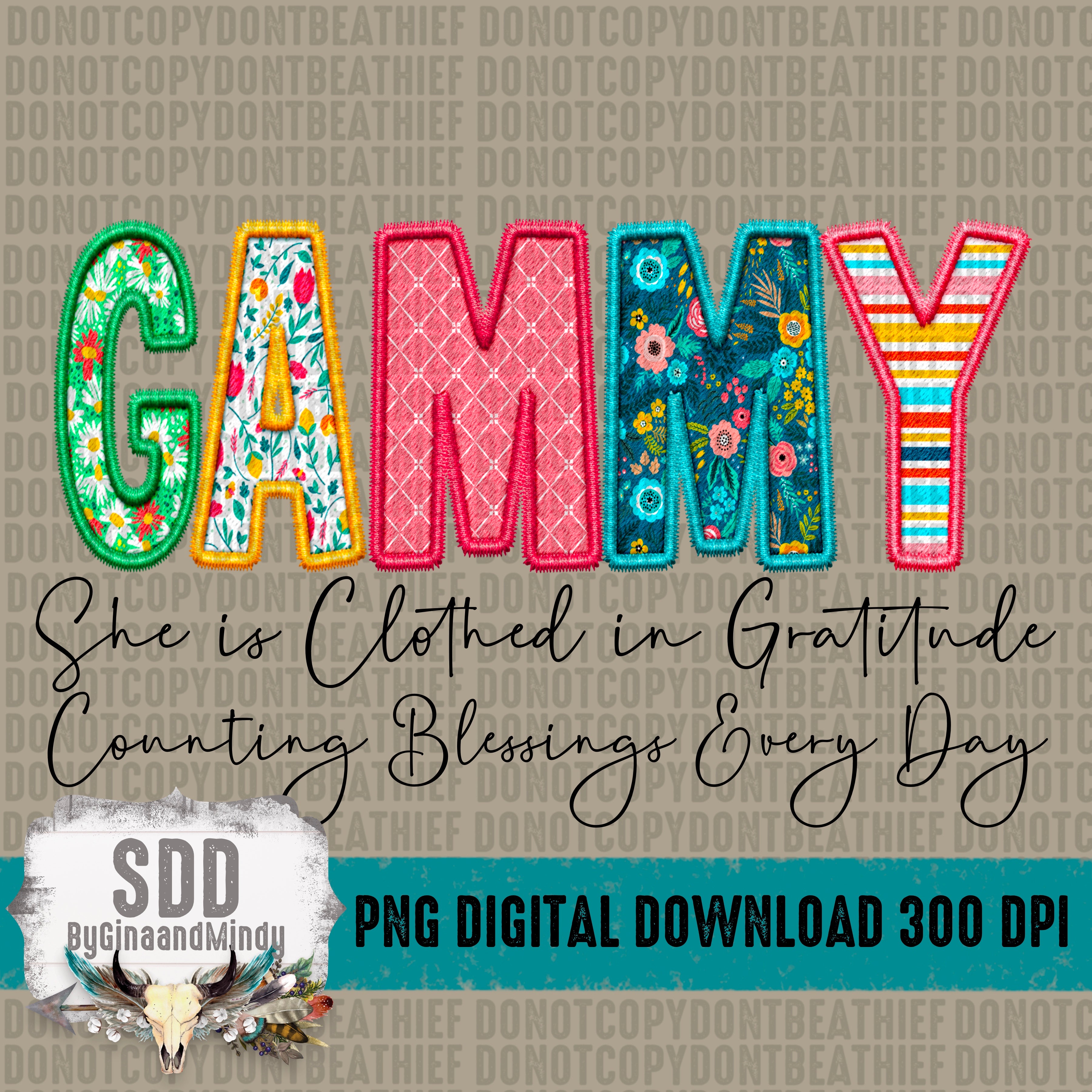 Clothed in Gratitude Gammy – SDDbyGinaandMindy