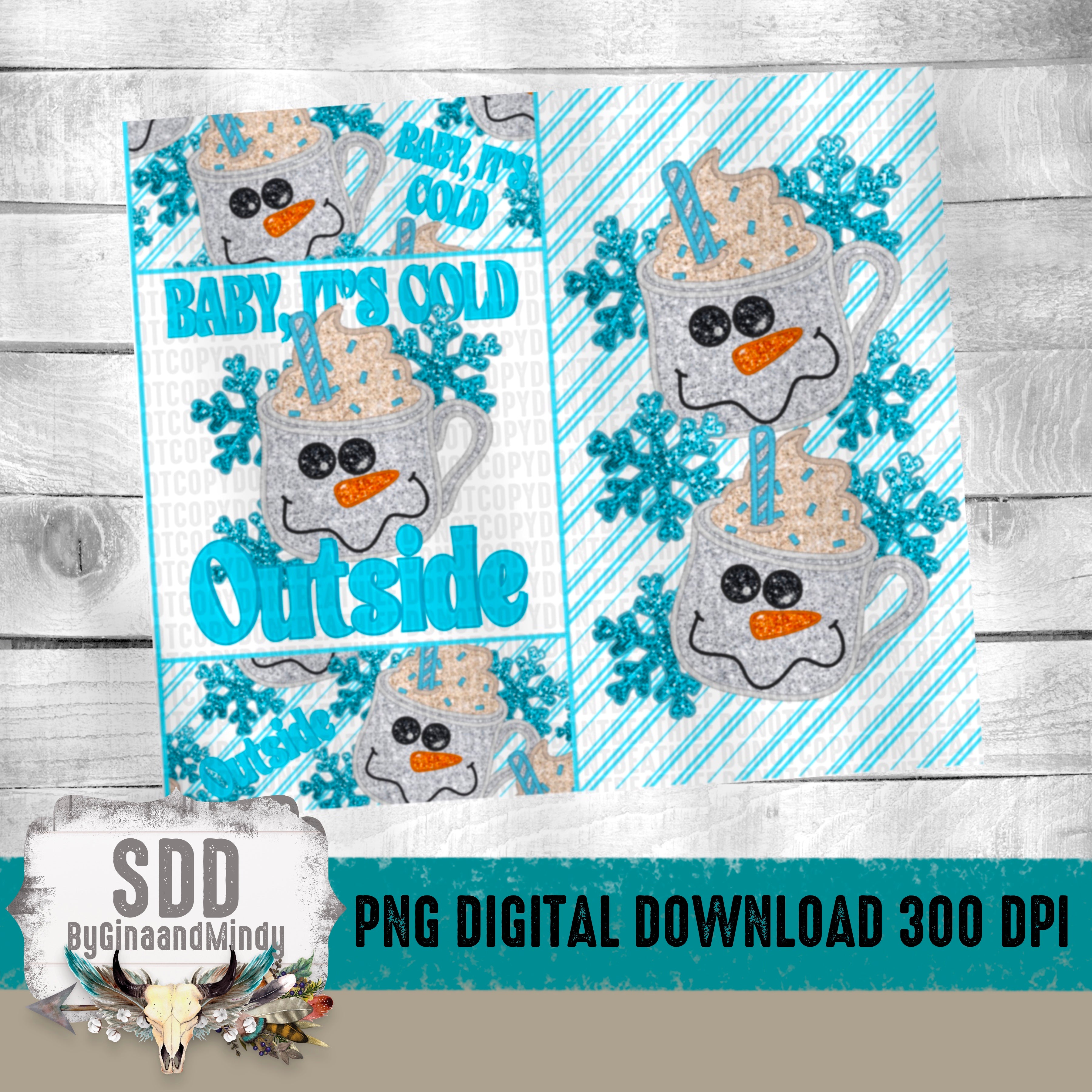 Cold Outside 20oz Tumbler – SDDbyGinaandMindy