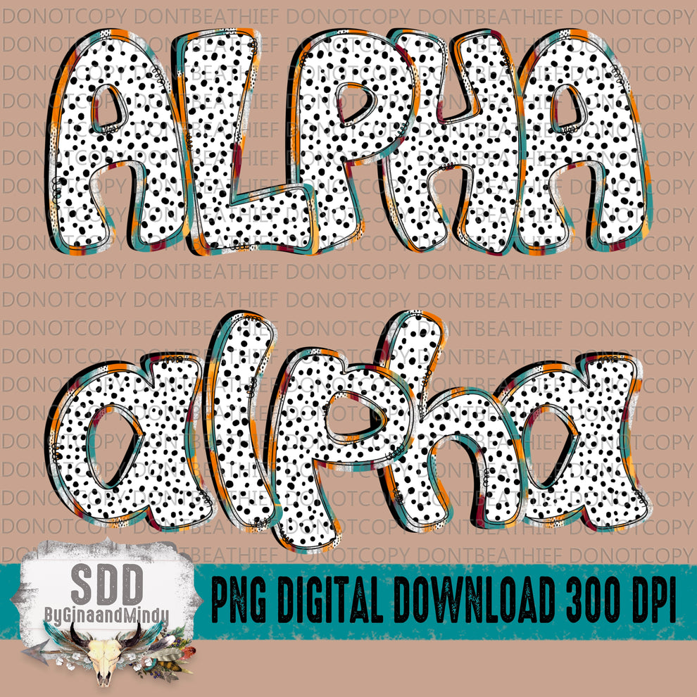 Dottie Strokes Alpha Doodle Letters (Uppercase & Lowercase Only ...