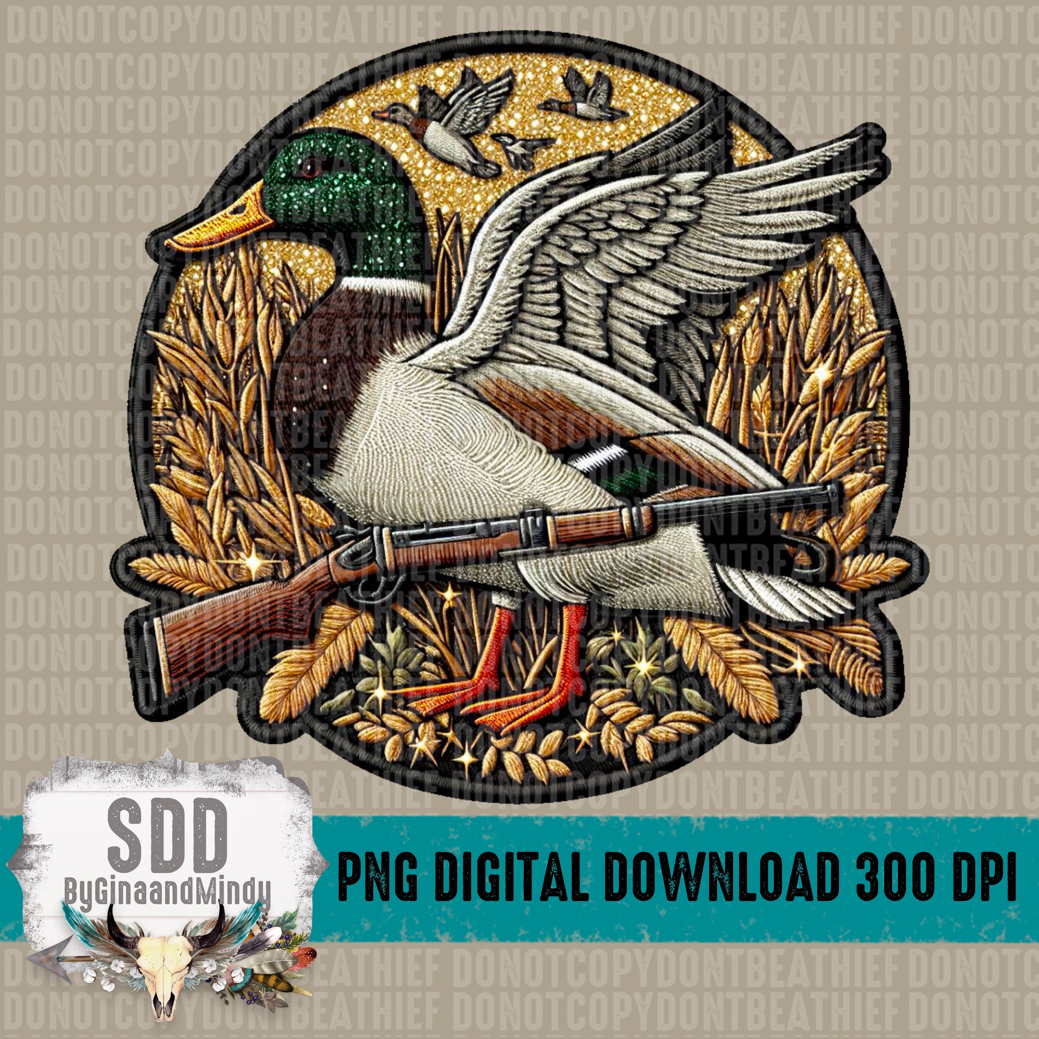 Dunk Hunting Patch Faux Embroidery – SDDbyGinaandMindy