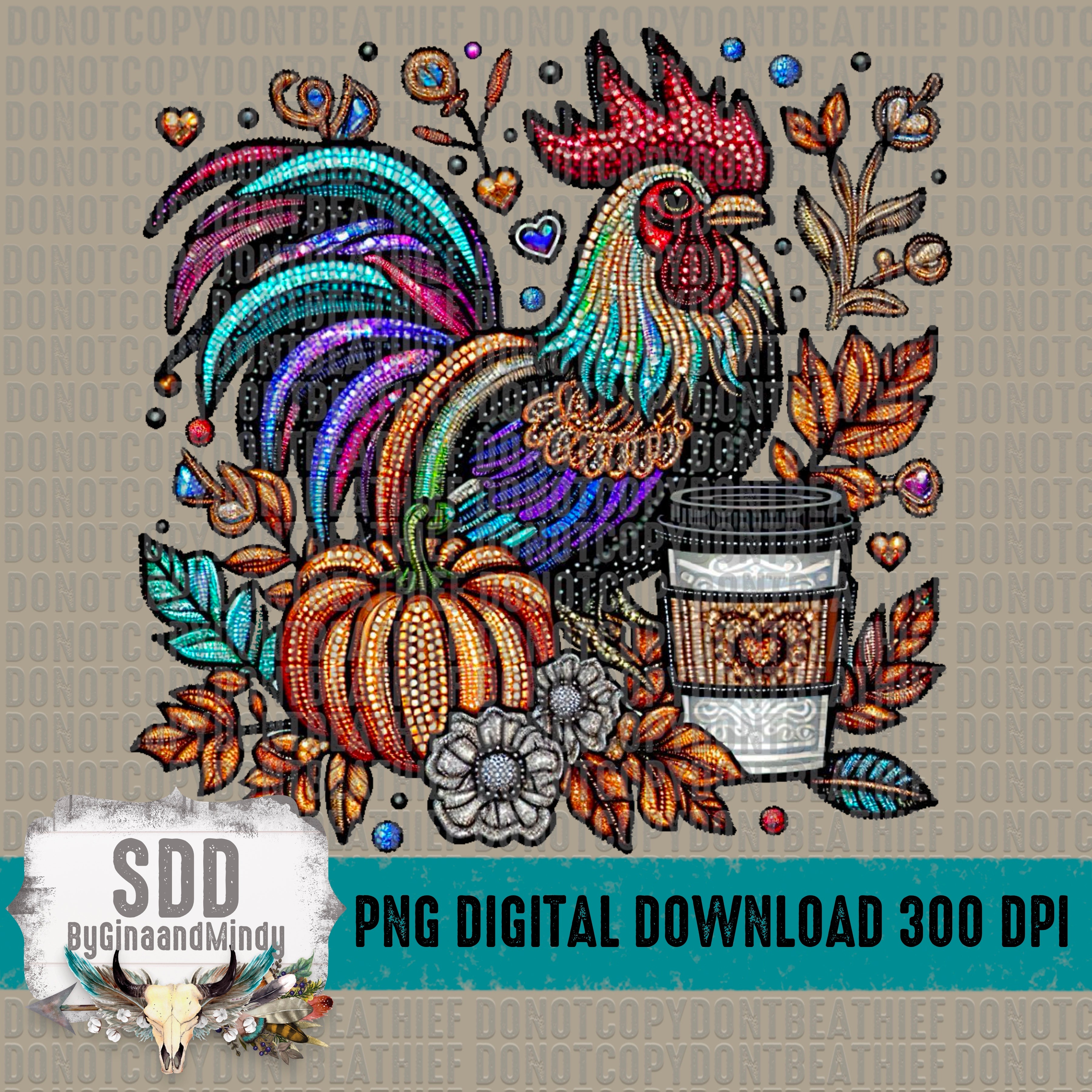 Fall Rooster – SDDbyGinaandMindy