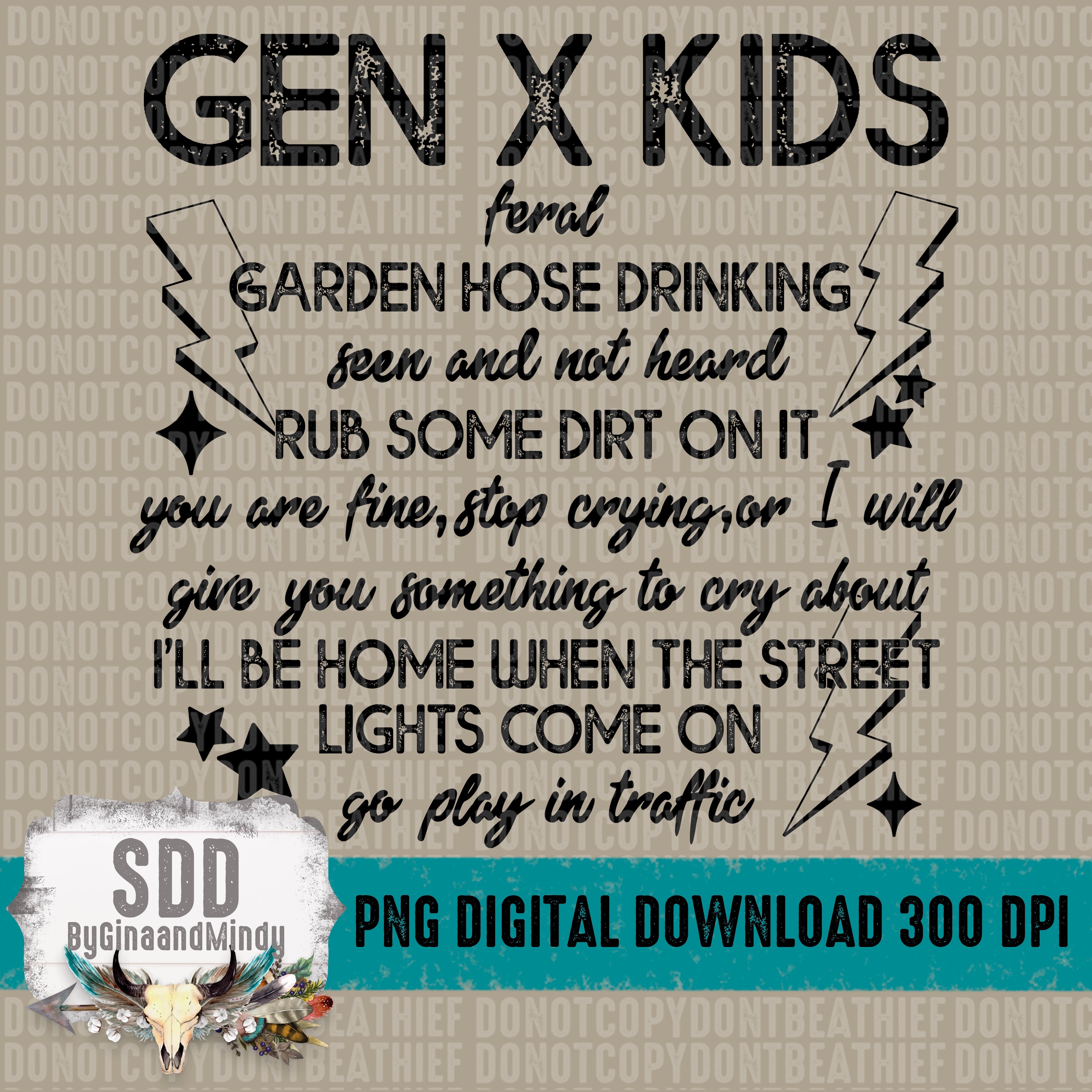 Gen X Kids – SDDbyGinaandMindy