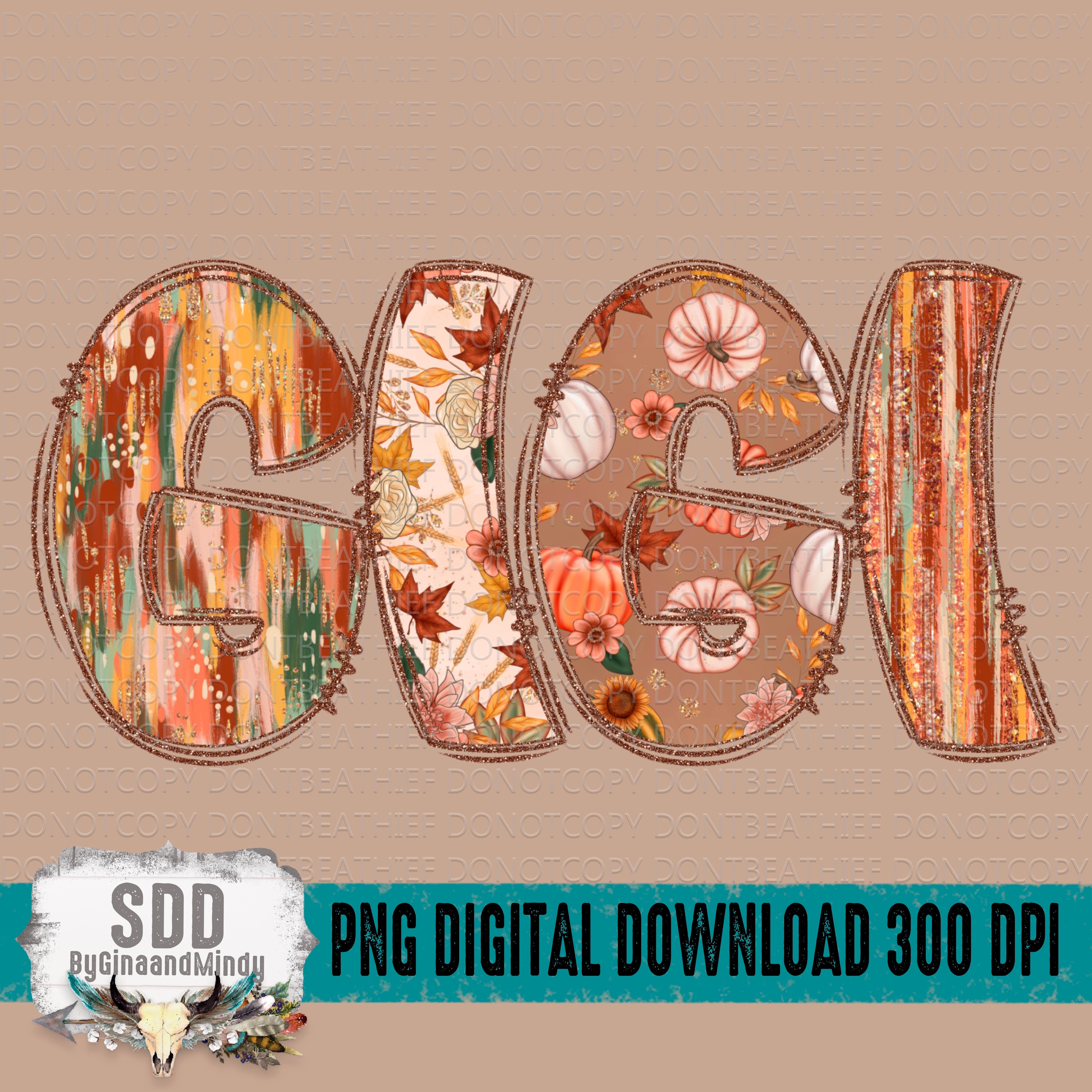 Fall Floral Name (Gigi) – SDDbyGinaandMindy