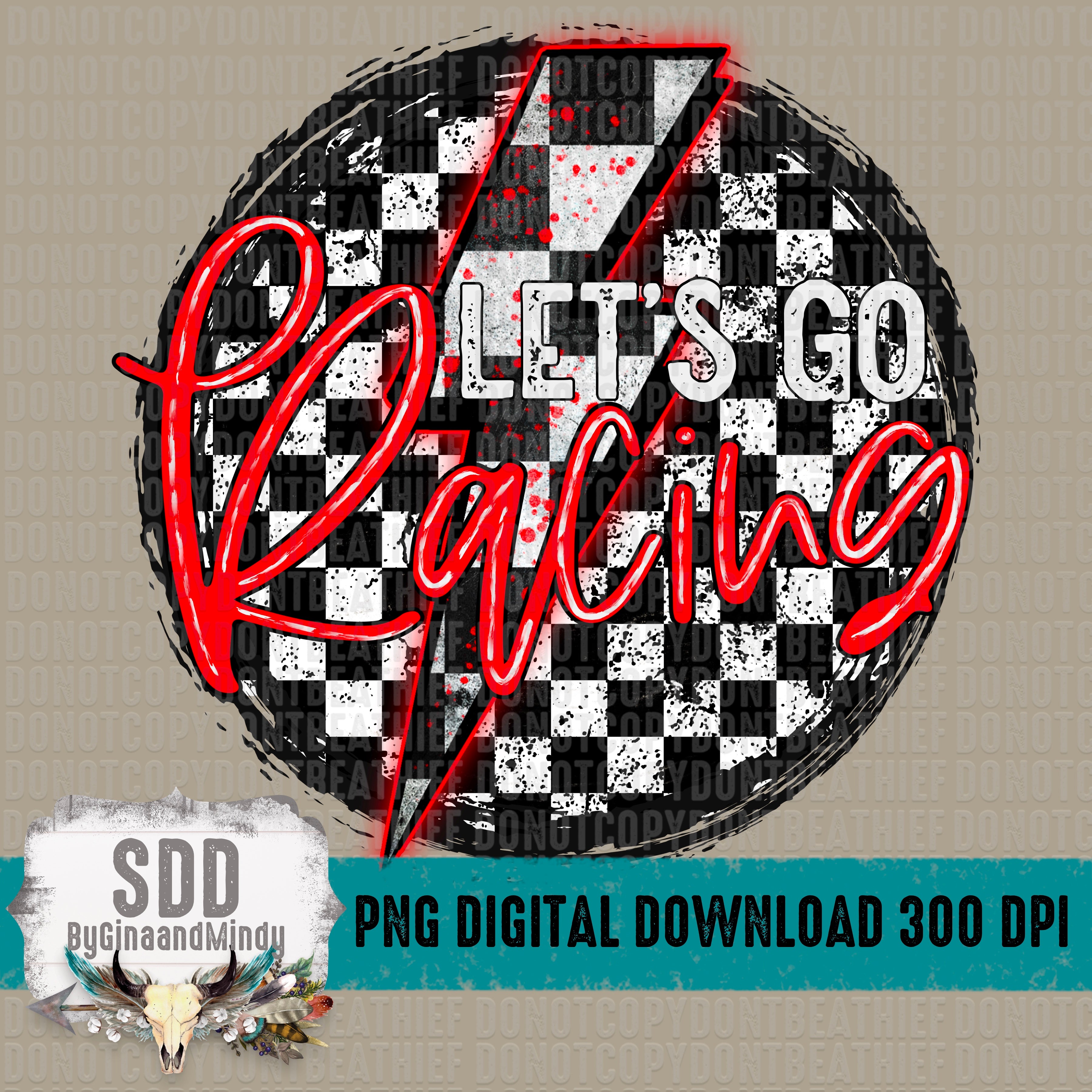 Let's Go Racing; Red – SDDbyGinaandMindy