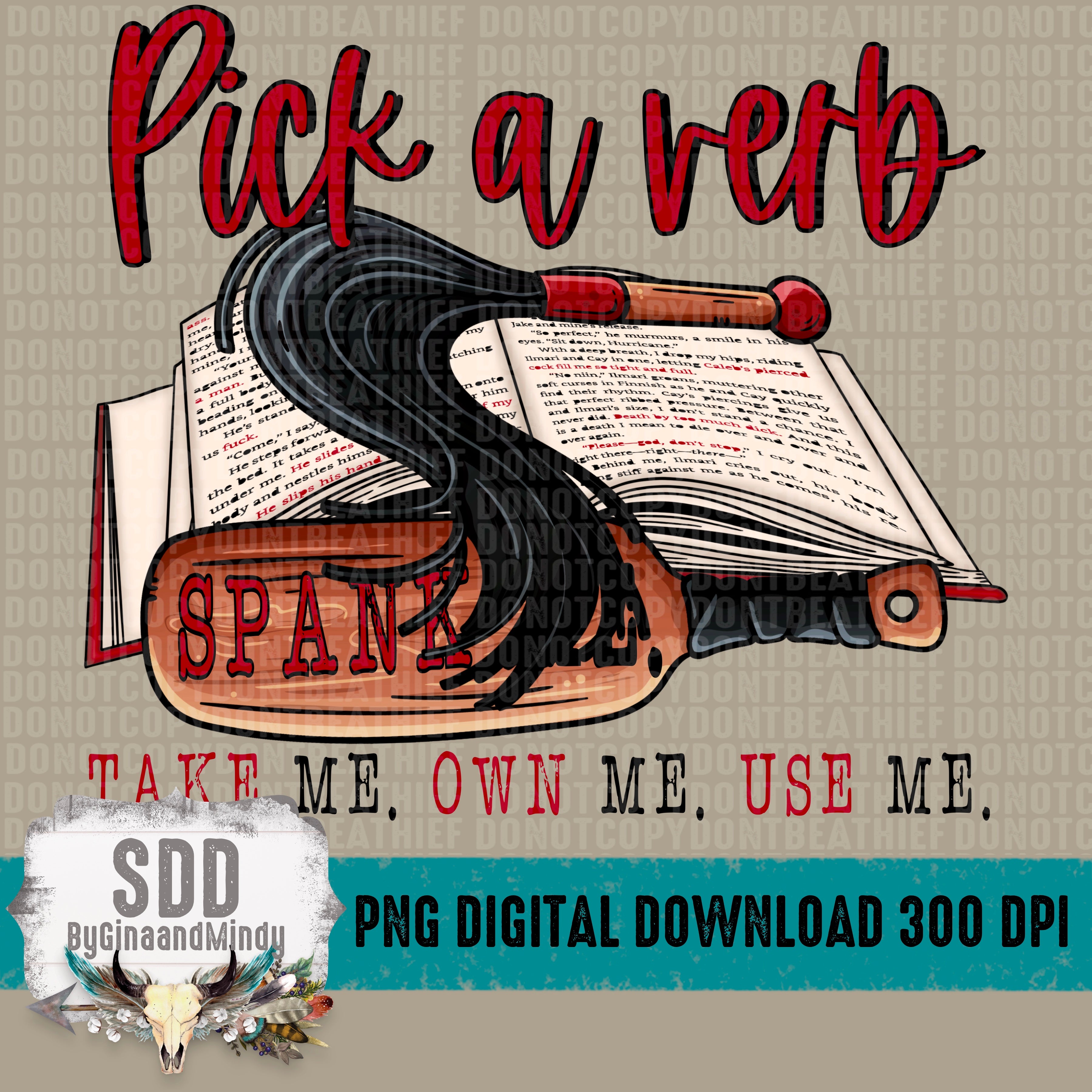 Pick a Verb – SDDbyGinaandMindy