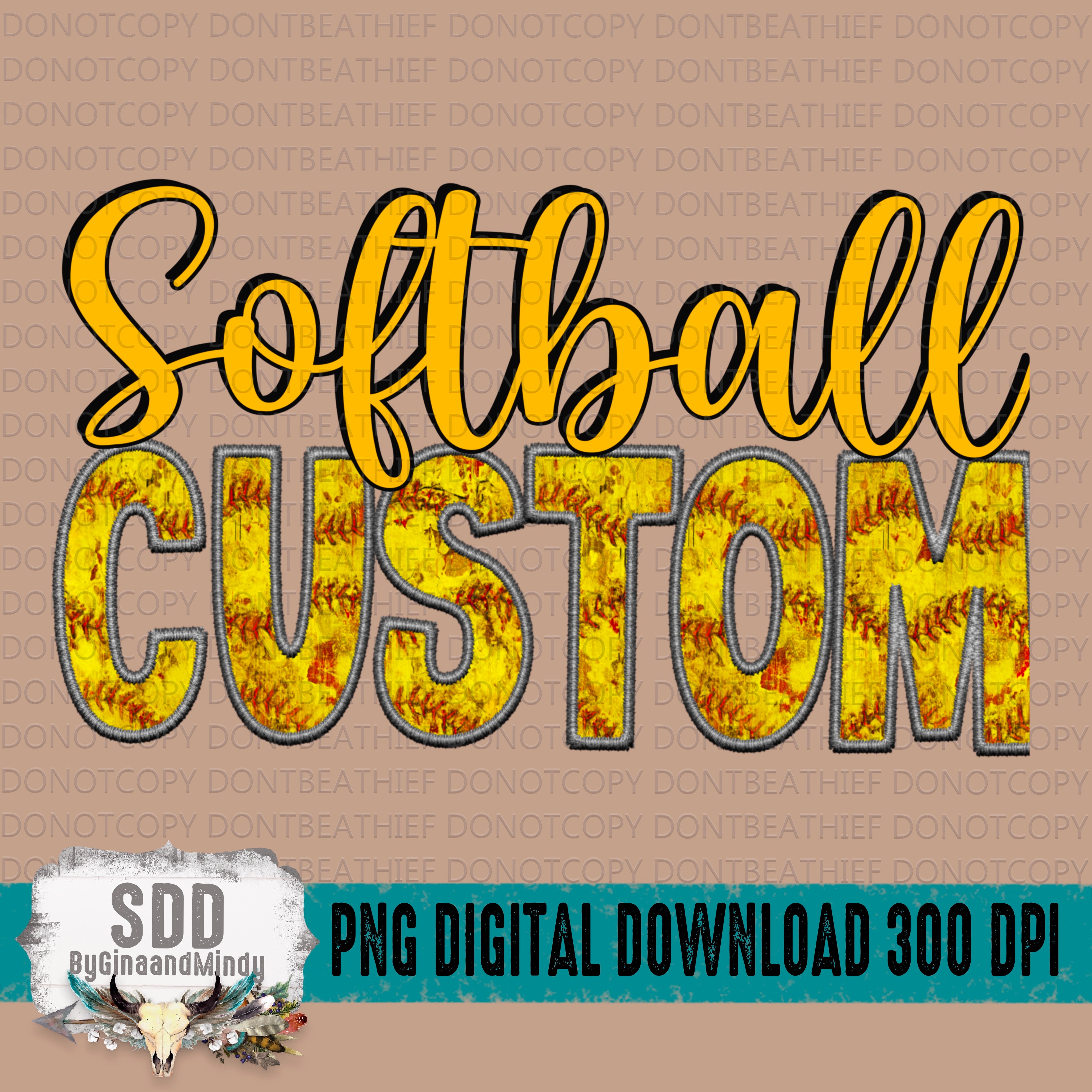 Custom Softball Embroidery – SDDbyGinaandMindy