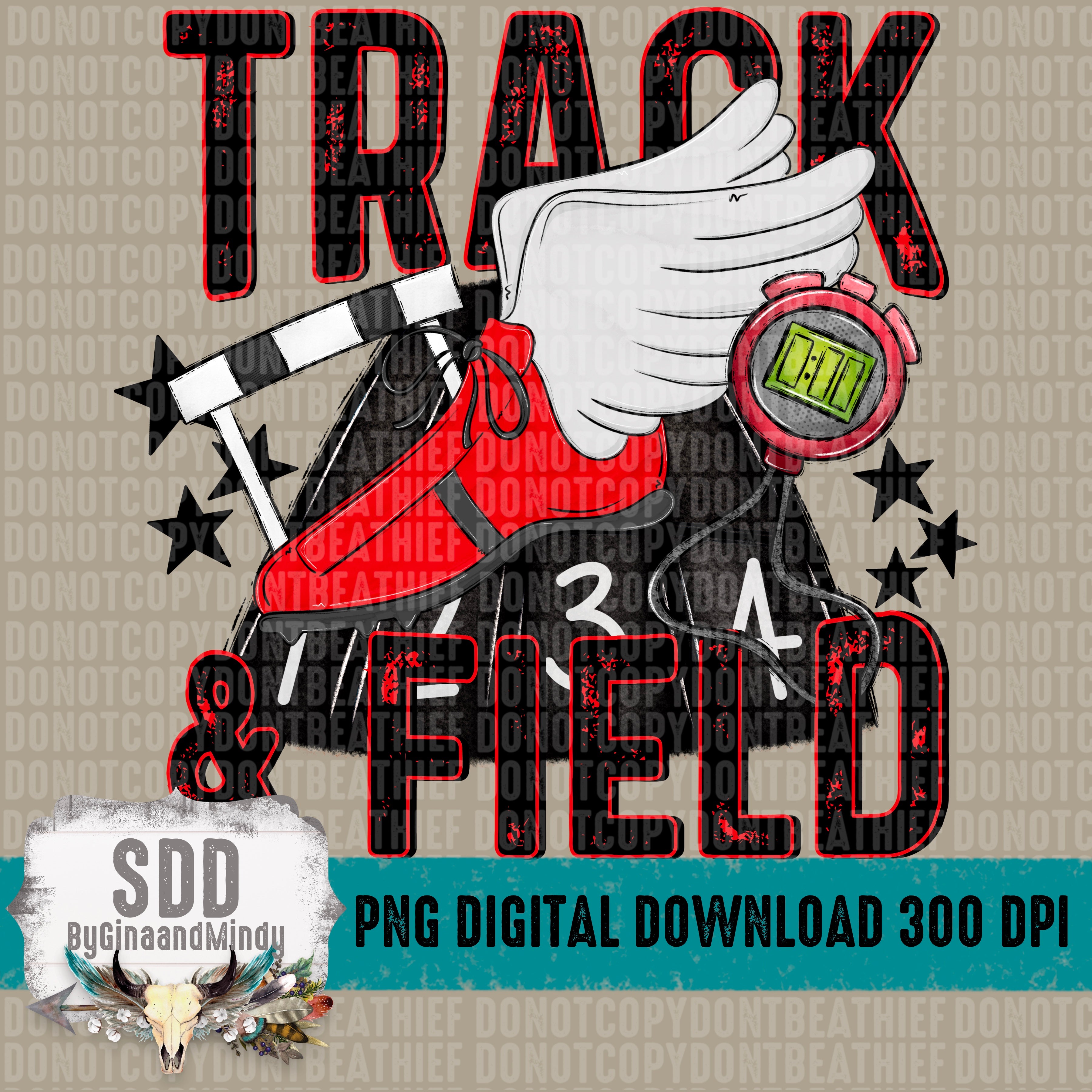 Track and Field (Red & Black) – SDDbyGinaandMindy