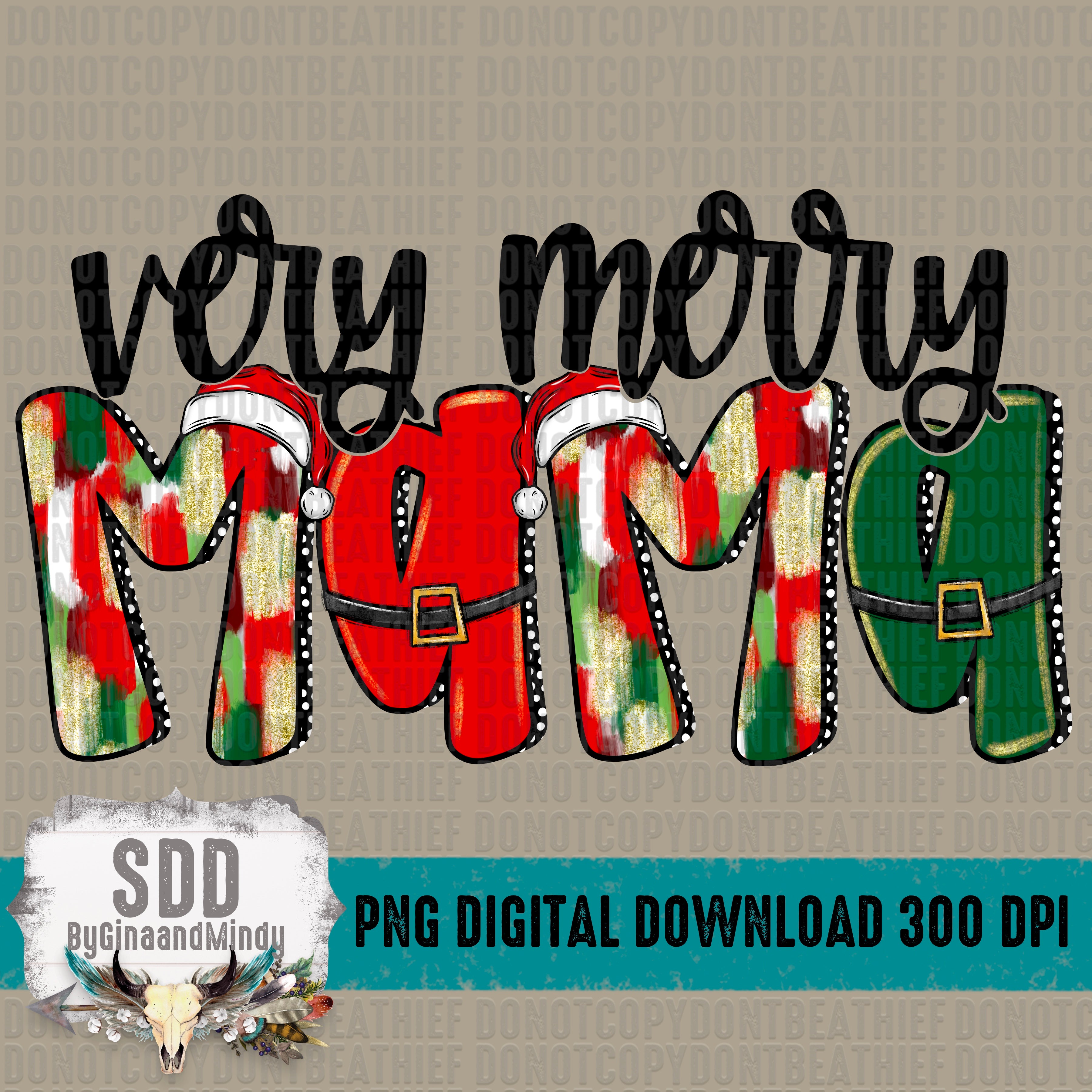 Very Merry Red Mama – SDDbyGinaandMindy