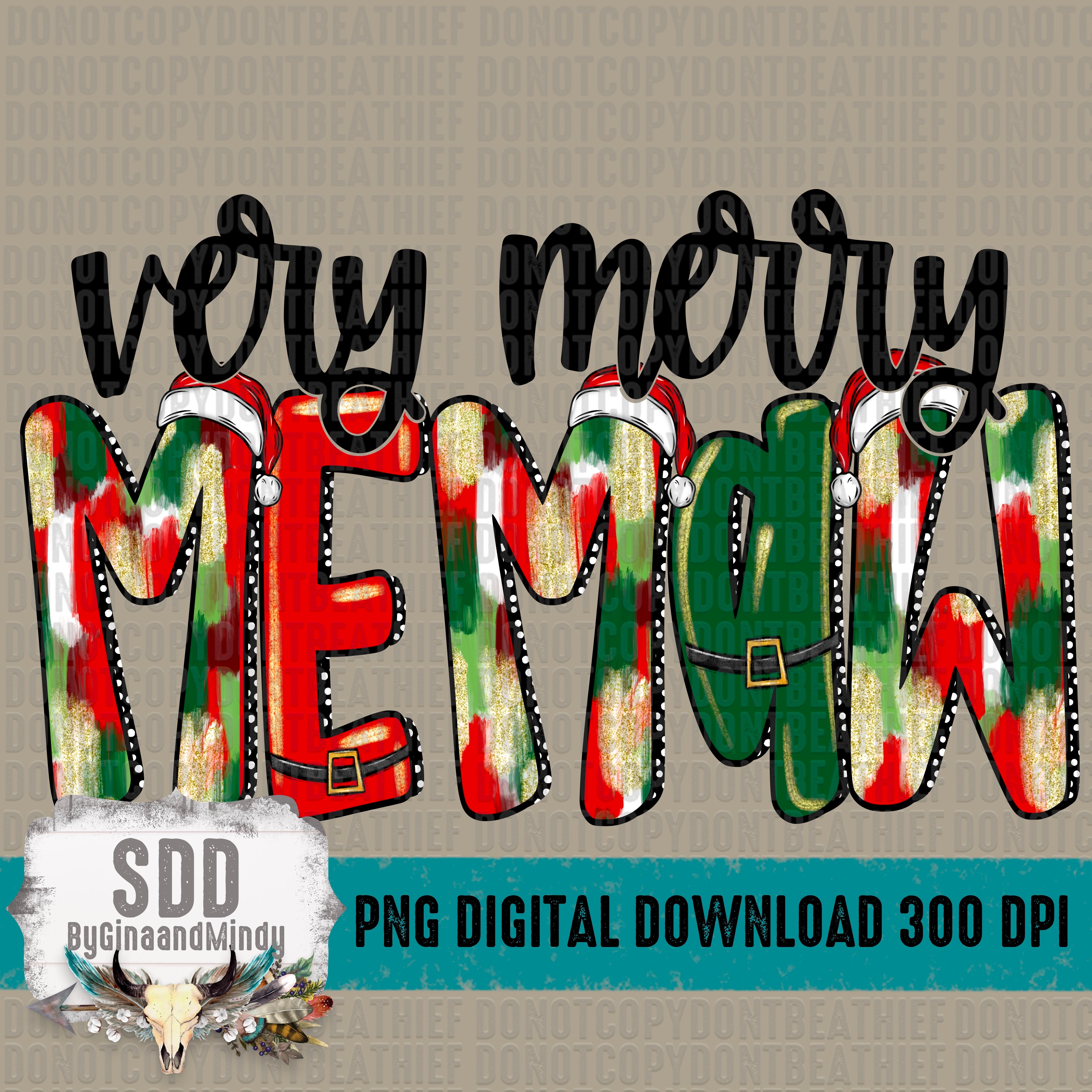 Very Merry Red Memaw – SDDbyGinaandMindy