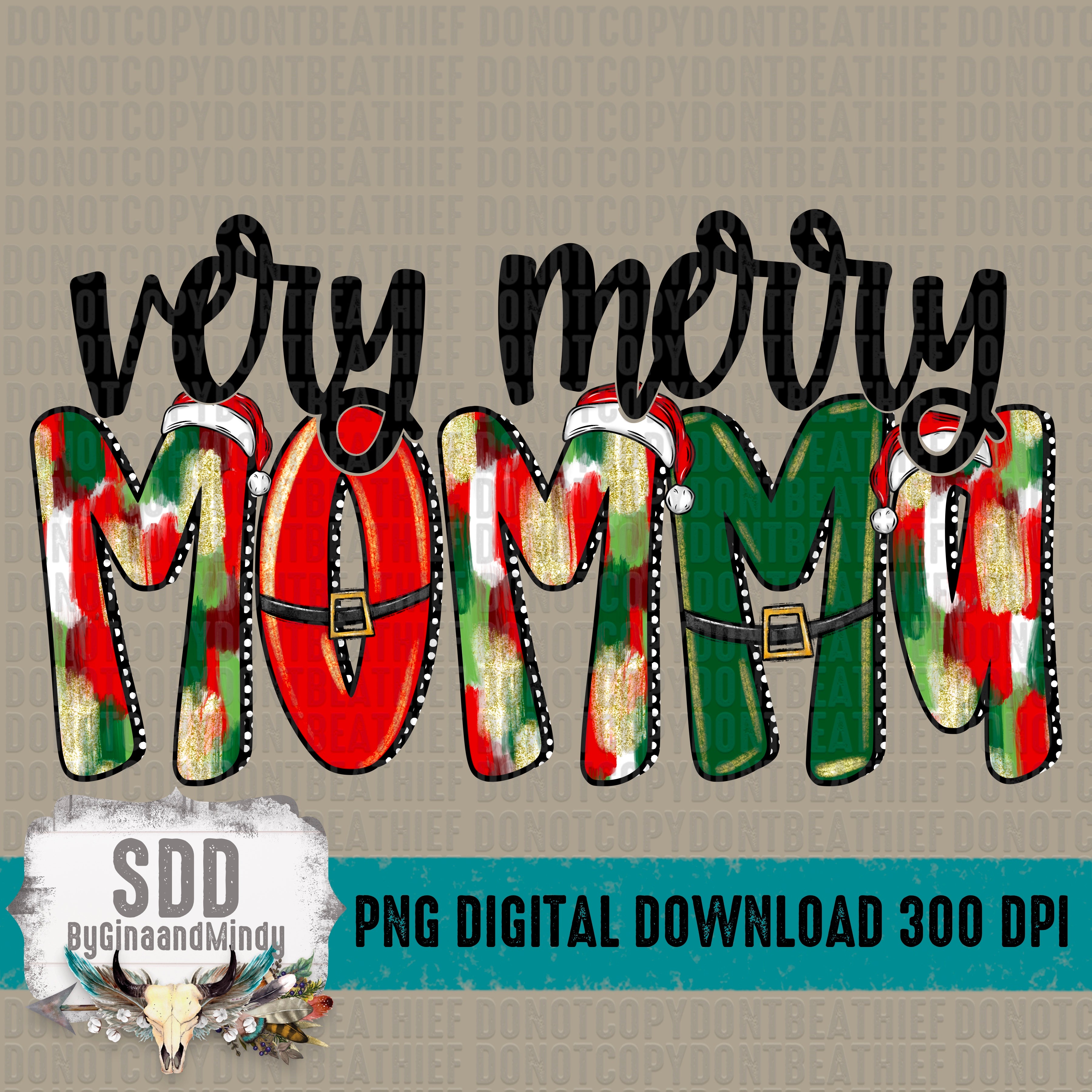 Very Merry Red Momma – SDDbyGinaandMindy