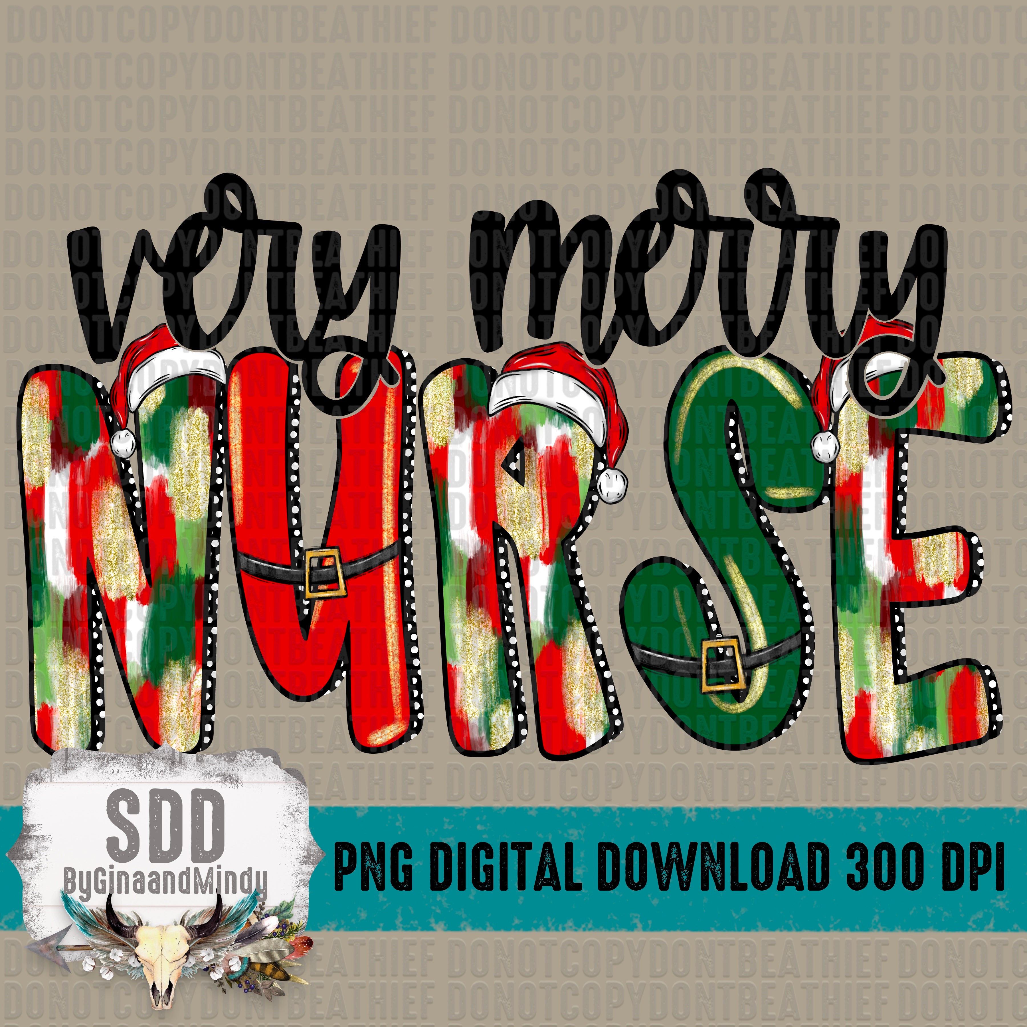 Very Merry Red Nurse – SDDbyGinaandMindy