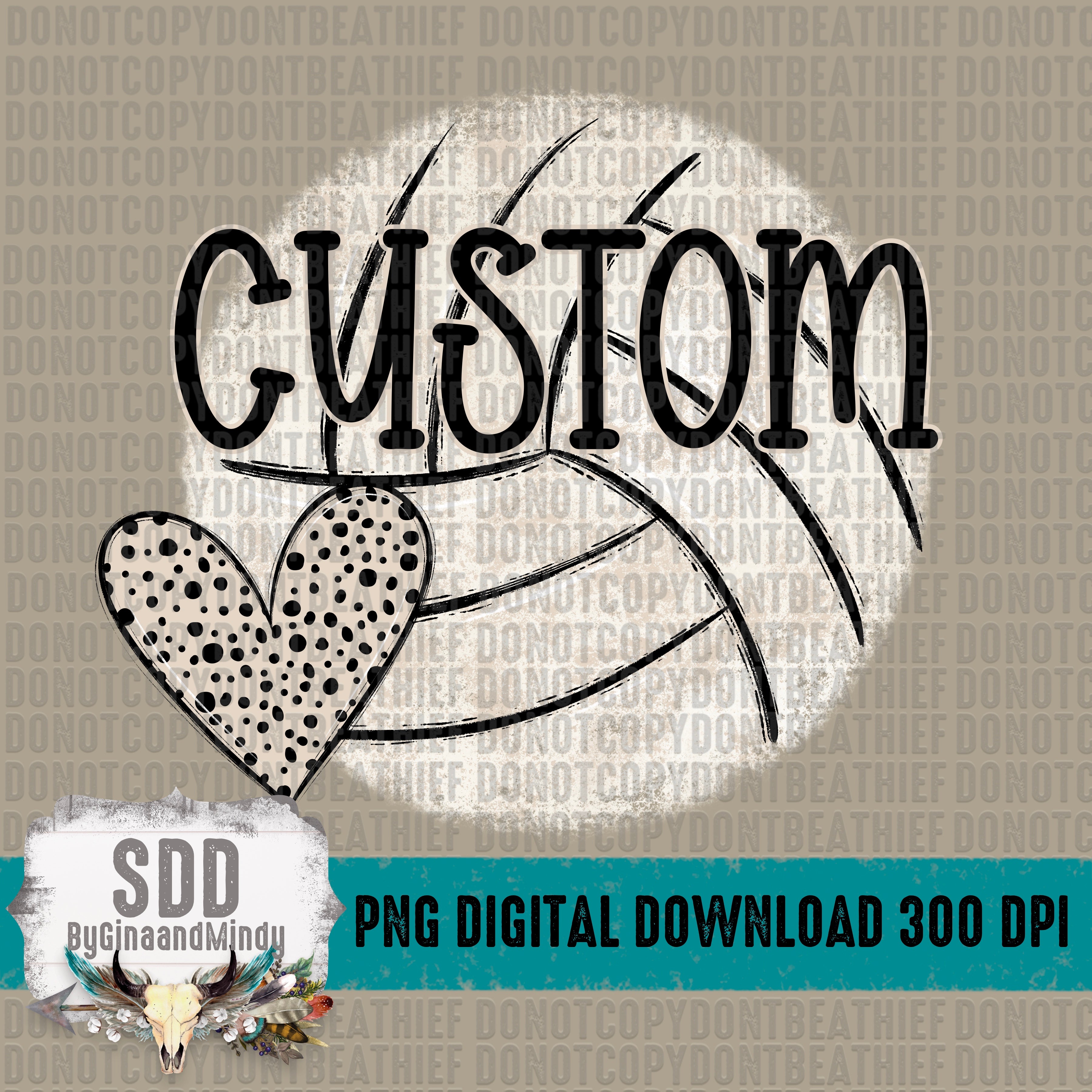 Volleyball Spirit CUSTOM – SDDbyGinaandMindy