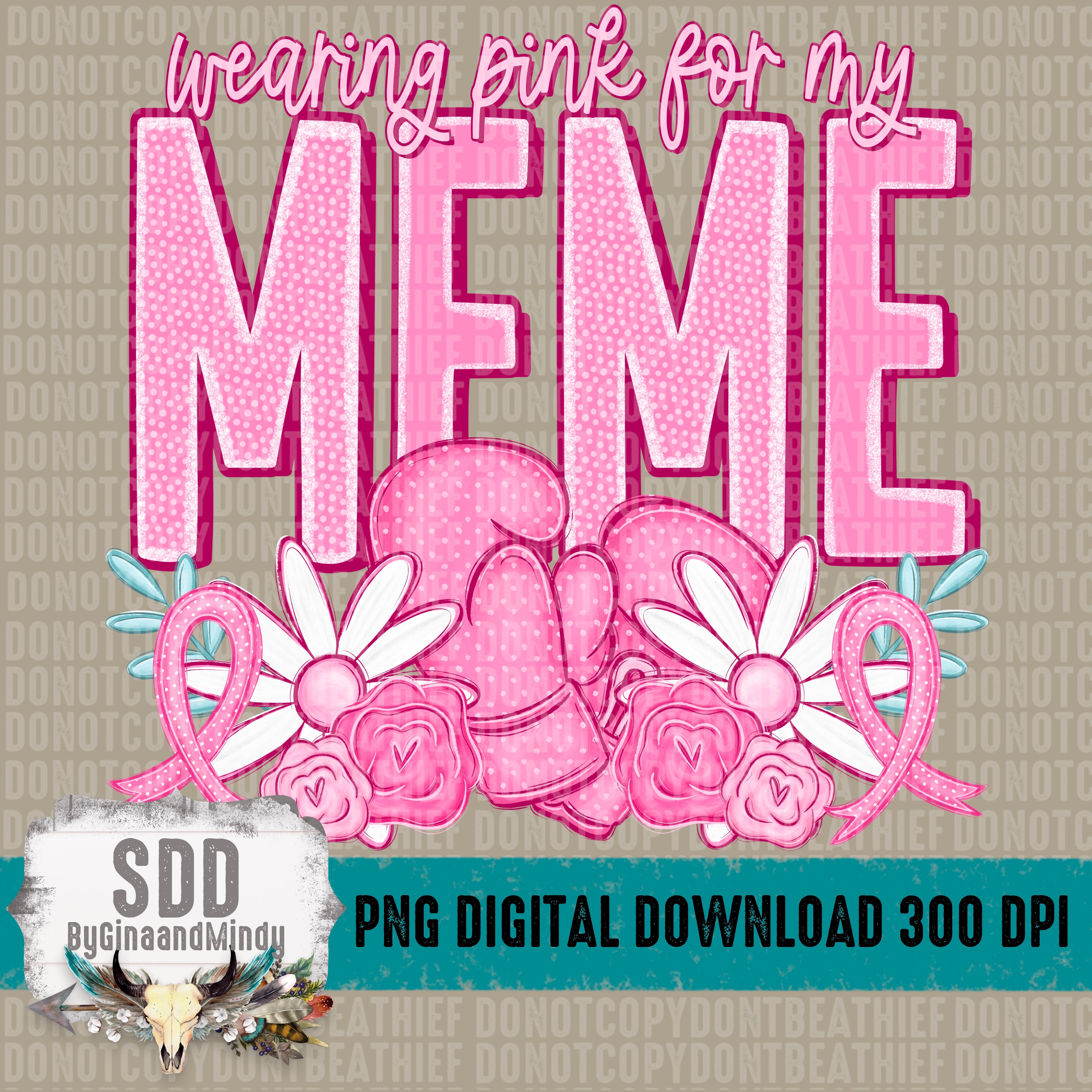 Wearing Pink for my Meme – SDDbyGinaandMindy