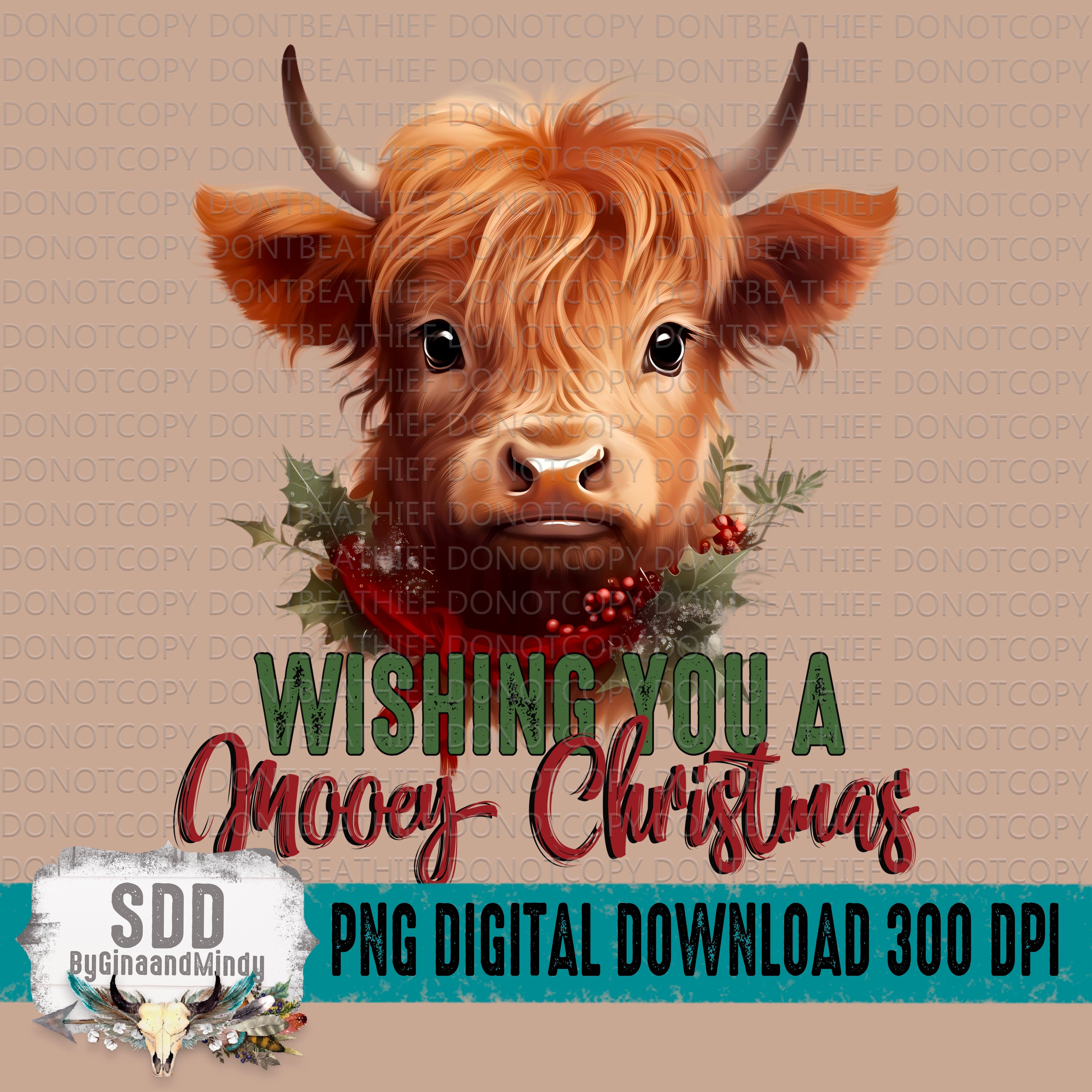 Wishing You a Mooey Christmas – SDDbyGinaandMindy