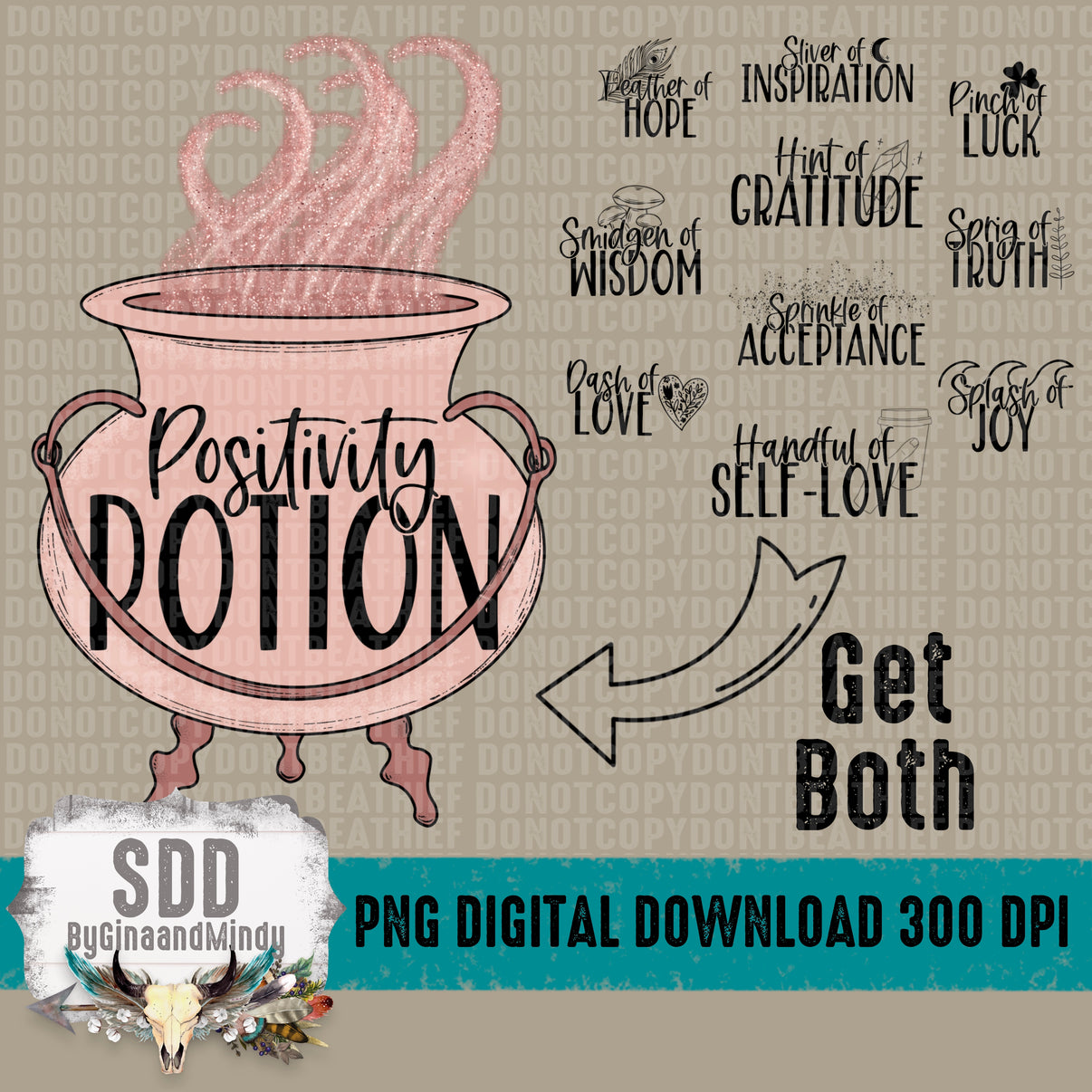 Positivity Potion Bundle – SDDbyGinaandMindy